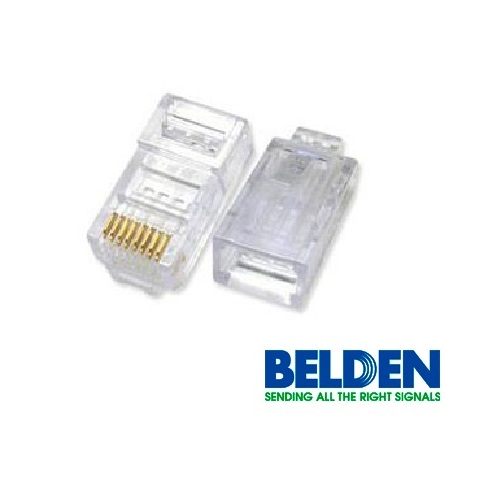 Belden Ibdn Rj 45 Modular Plug Connector For Category 5E , Belden IBDN ...