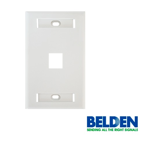 Mat Na 1 Cong Belden Keyconnect Simplex Faceplate White , Mặt Nạ 1 Cổng ...