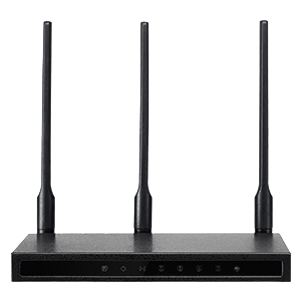 Netmax Nm T450 300Mbps Wireless Router Vo Kim Loai 3 Antena Cong Suat ...